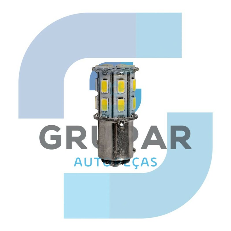 LÂMPADA 2 POLO LED P21W/5W BRANCO 24V (PAR)