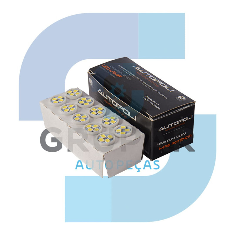 LÂMPADA ESMAGADA HI POWER 24V 4 LED'S (10 UND)