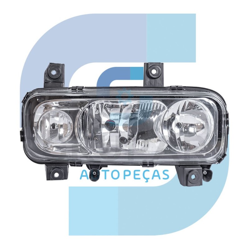 FAROL PRINCIPAL LENTE LISA COM AUXILIAR LD ATEGO