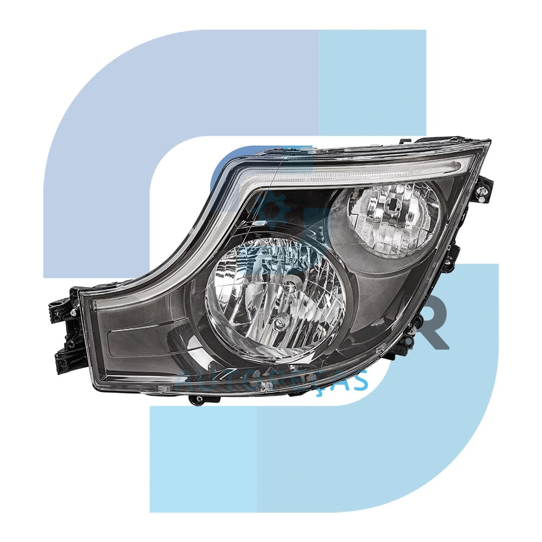 FAROL PRINCIPAL MÁSCARA NEGRA LE COM LED DIURNO ACTROS APÓS 2020